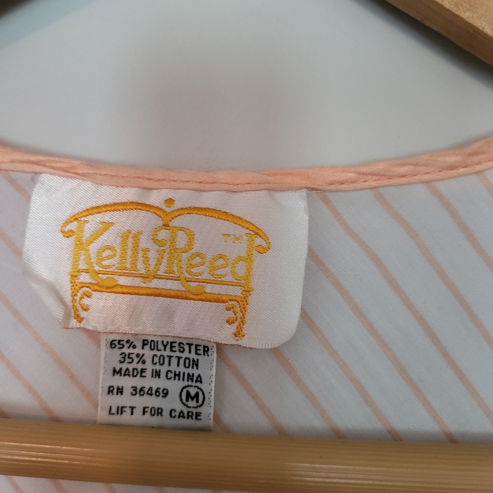 Kelly Reed Vintage Pink Butterfly Maxi Dress Nightgown - Gem